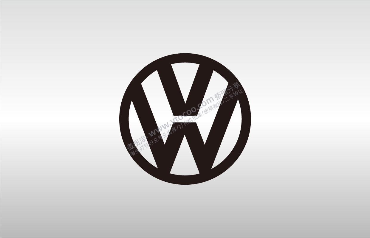 大众汽车标志LOGO矢量图通用AI档激光打标图档文件 - 微图库